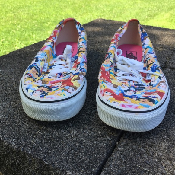 Vans | Shoes | Disney Princess Print Vans | Poshmark